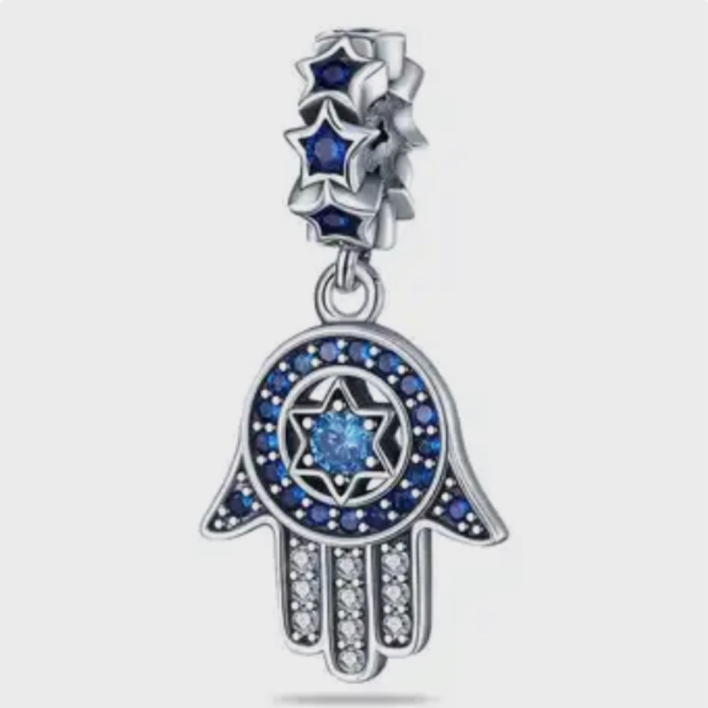 Genuine S925 Sterling Silver Lucky Hand Charm For Ori… - Gem